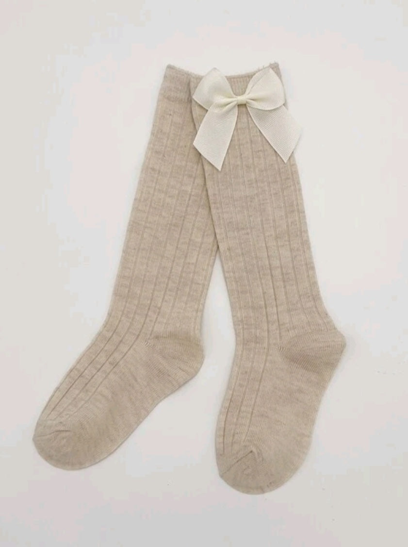 Cream Socks - The Purple Lovey