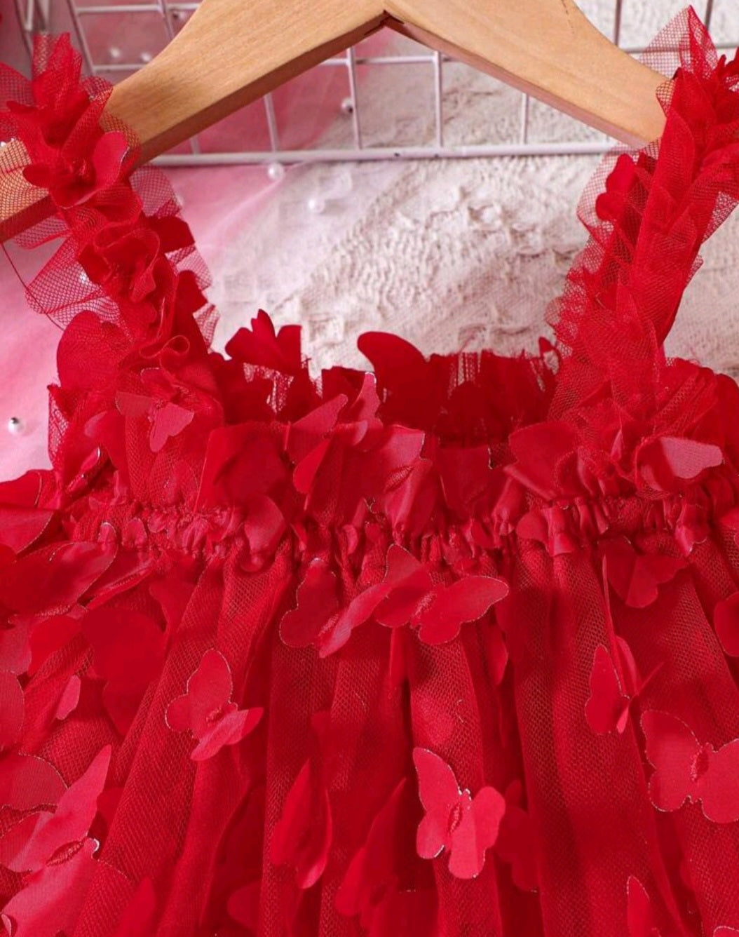 Red Butterfly Dress - The Purple Lovey